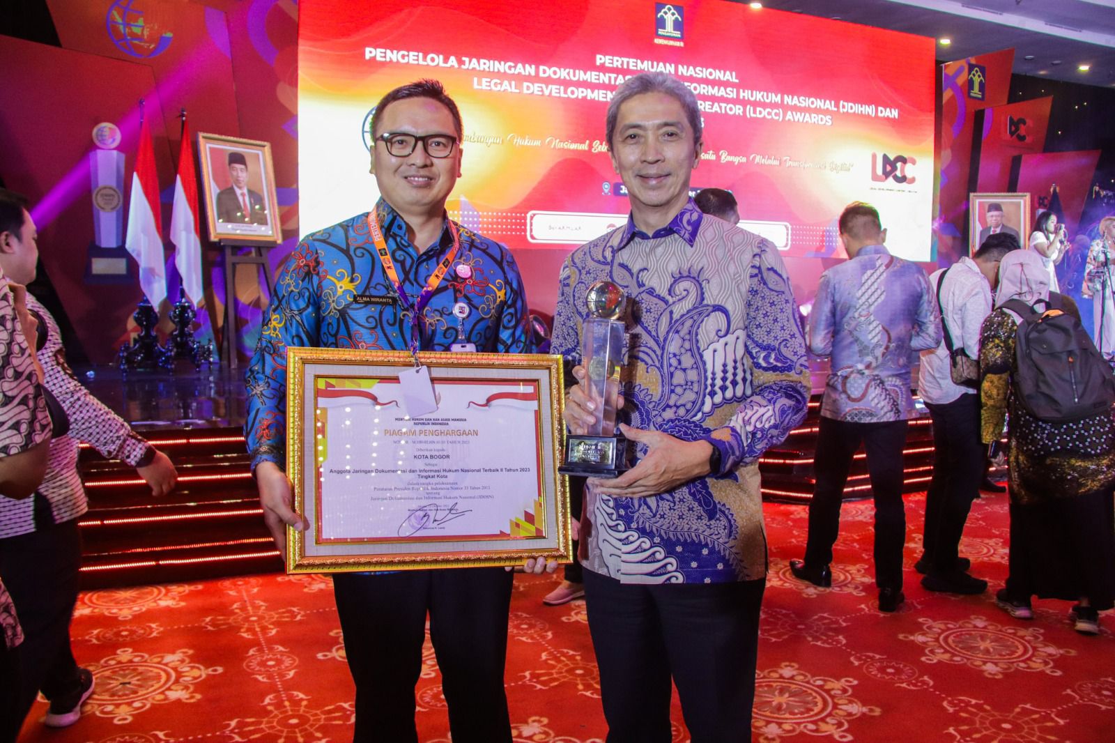 Konsisten, Kota Bogor Kembali Raih Penghargaan JDIHN 2023